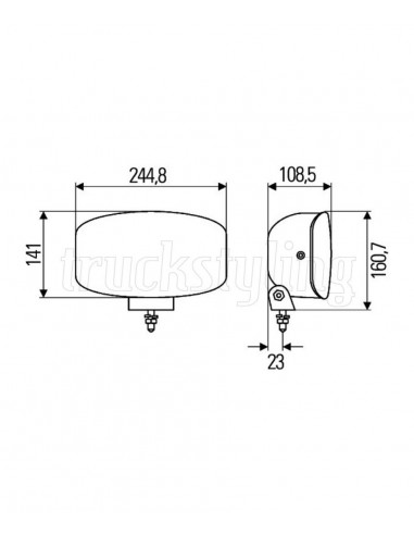 Farol de Longo Alcance HELLA (Jumbo 320 FF LED)
